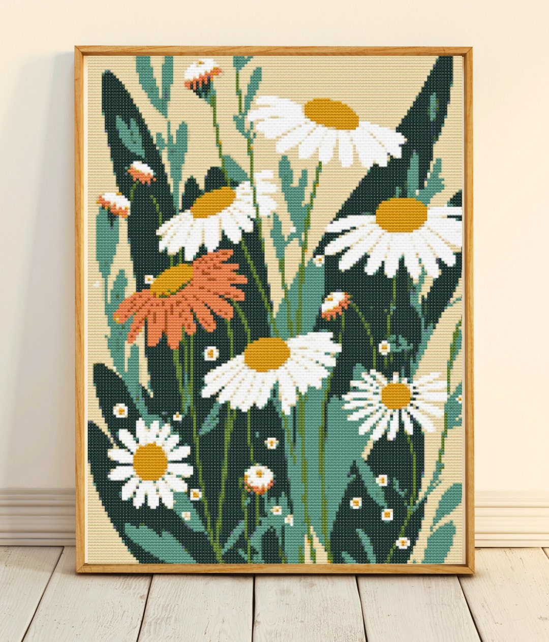 Wild Flowers Cross Stitch Pattern. Counted Cross Stitch Chart. Nature ...