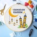 Ramadan Kareem Islamic Crescent Minarets Cross Stitch Pattern, Moroccan ...