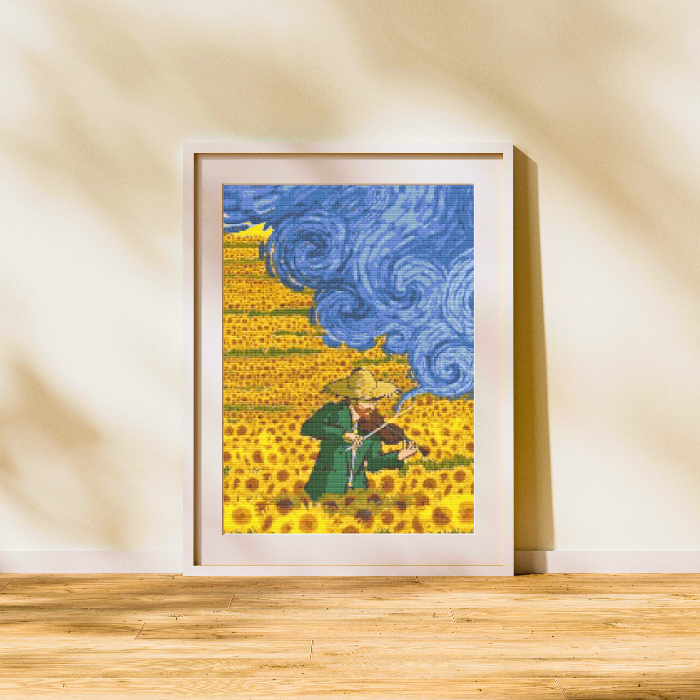 Van Gogh Poster Cross Stitch Pattern, Starry Night Cross Stitch Pattern ...
