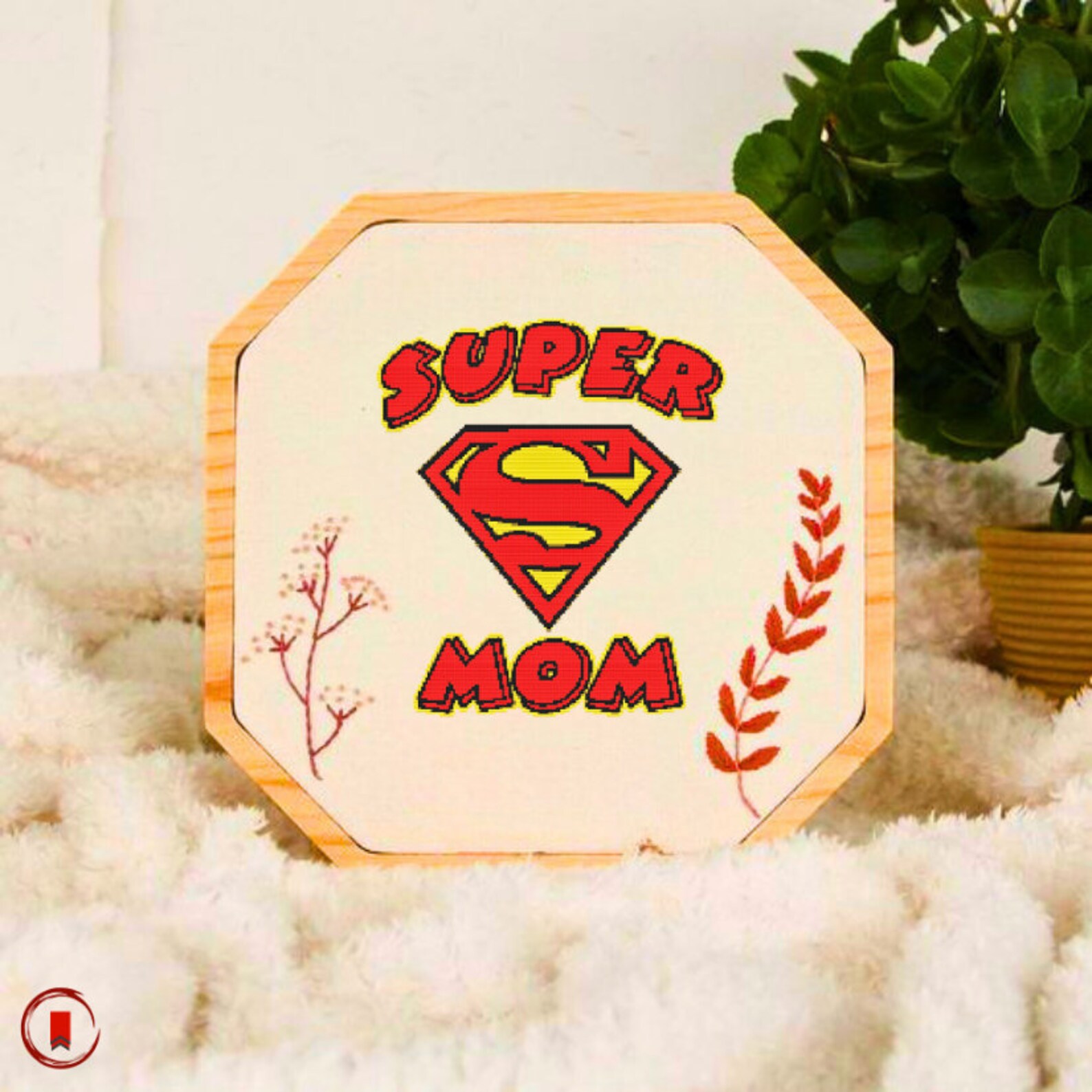 Supermom Cross Stitch Pattern Pdf, Gift for Mother, Superhero Mom Diy ...