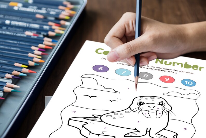 Cute Color by Number Pages for Kids, Activity Book for Boys, Girls ...