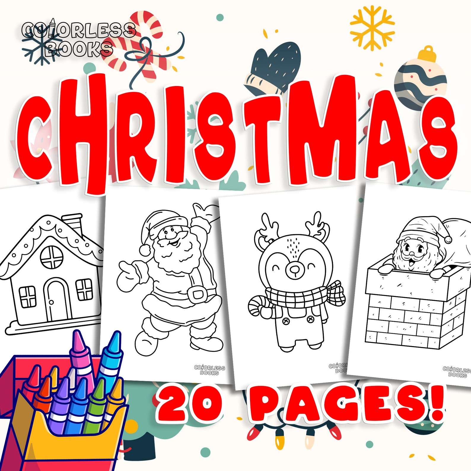 20 Christmas Coloring Pages, Christmas Games, Christmas Activities ...