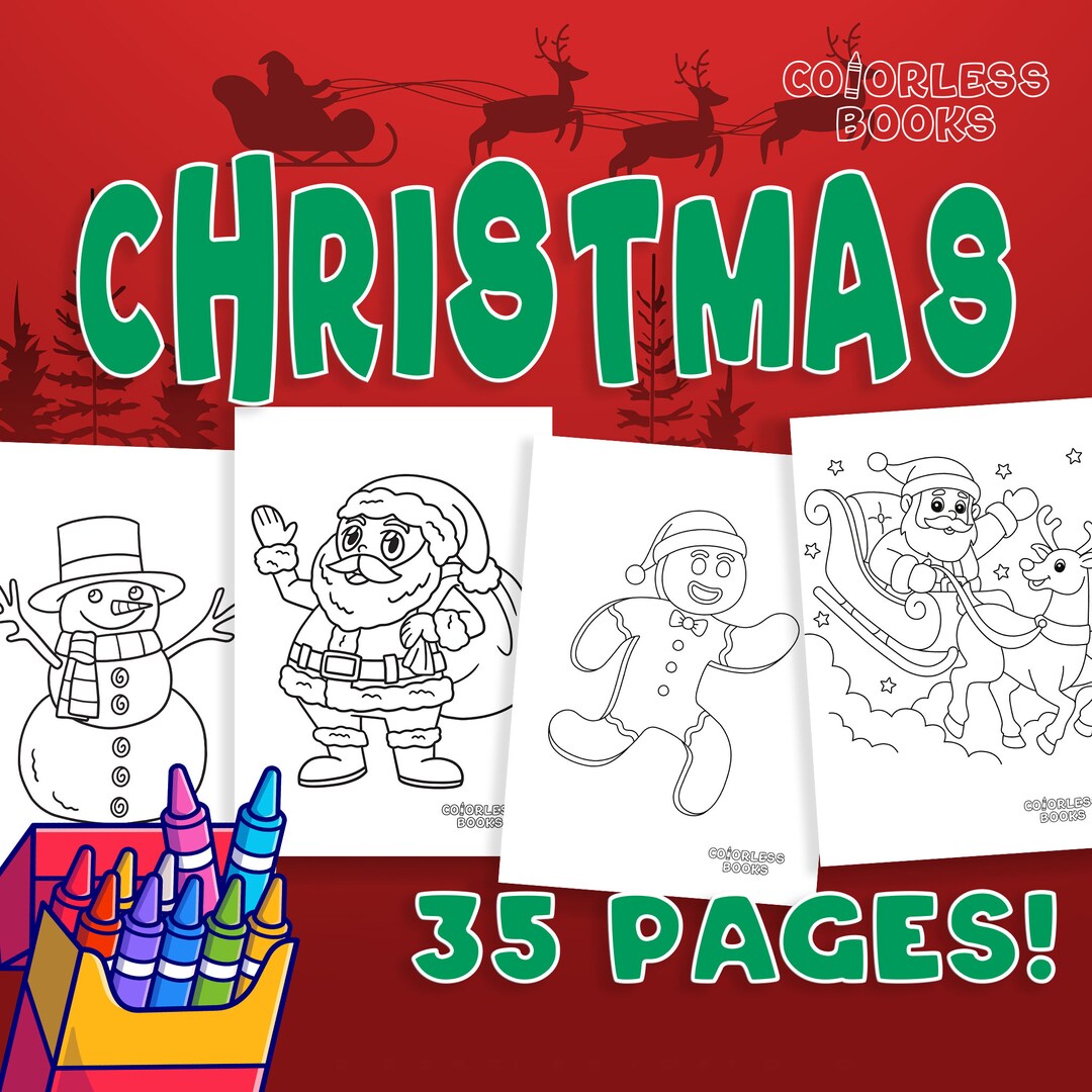 35 Christmas Coloring Pages, Christmas Printable, Christmas Games ...