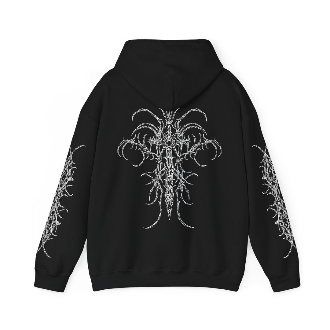 Cyber Sigilism Hoodie Emo Goth Edgy Deathcore Gothic Clothing Heavy ...