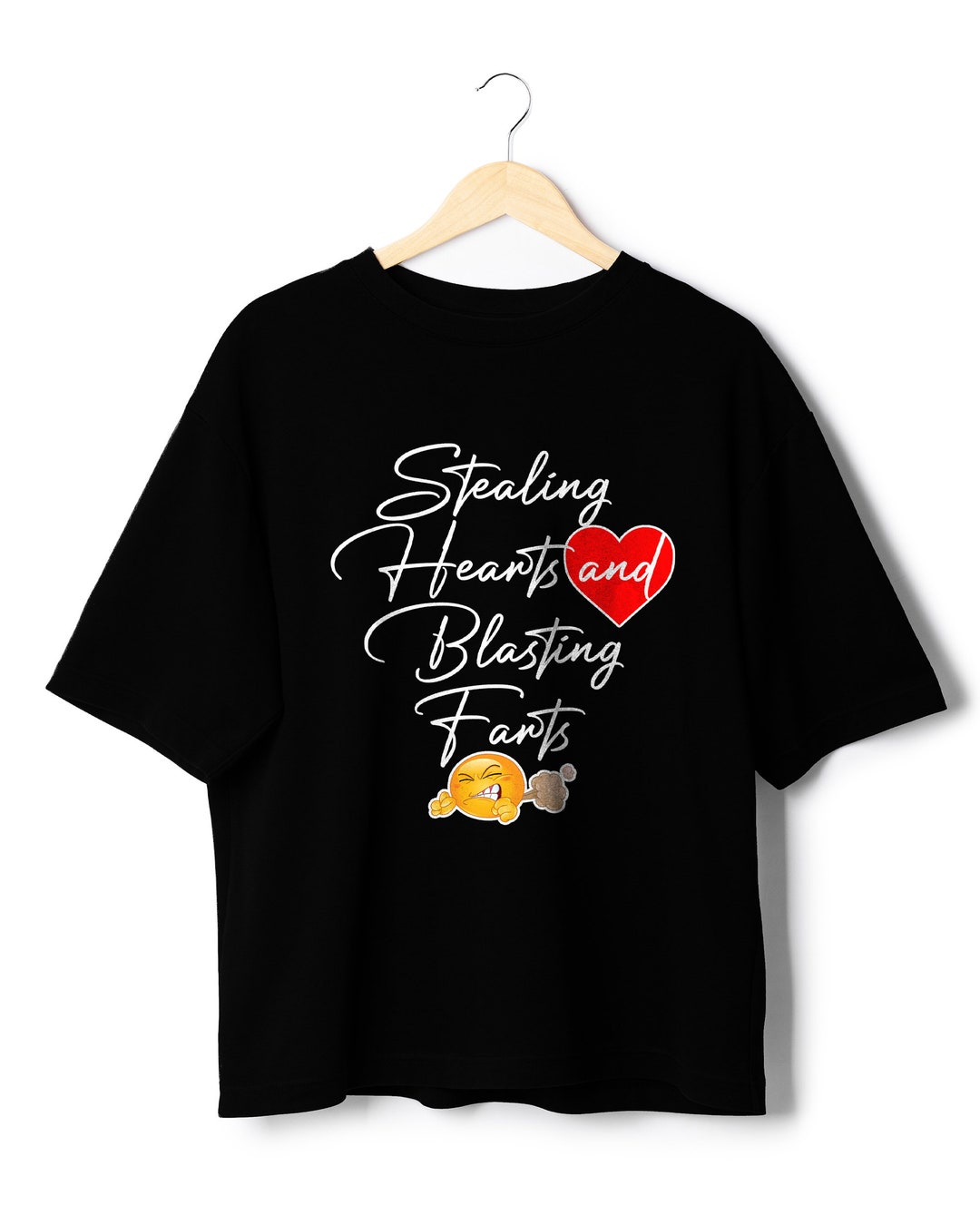 Stealing Hearts and Blasting Farts Valentines Day Ironic Shirt Dank ...