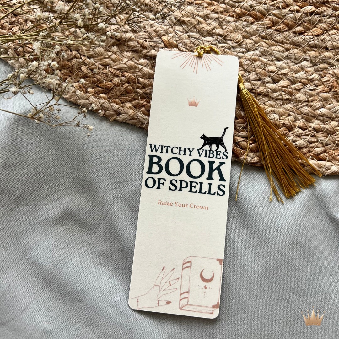 Book of Spells Bookmark | Book Lovers Gifts | Book Gifts | Pretty ...