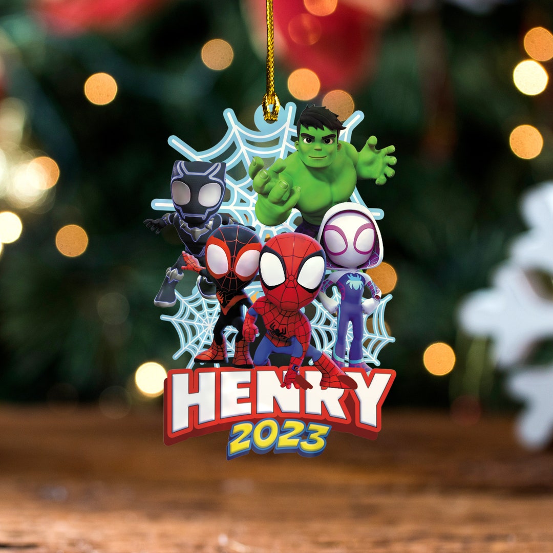 Personalized Spidey and His Amazing Friends Ornament Spidey - Etsy