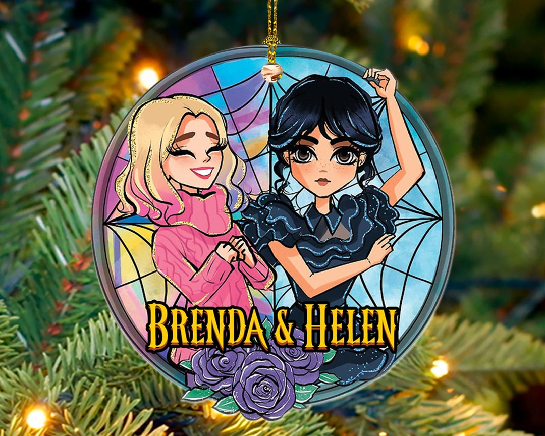 Wednesday Addams Ornament, the Addams Family Ornament, Gothic Christmas ...