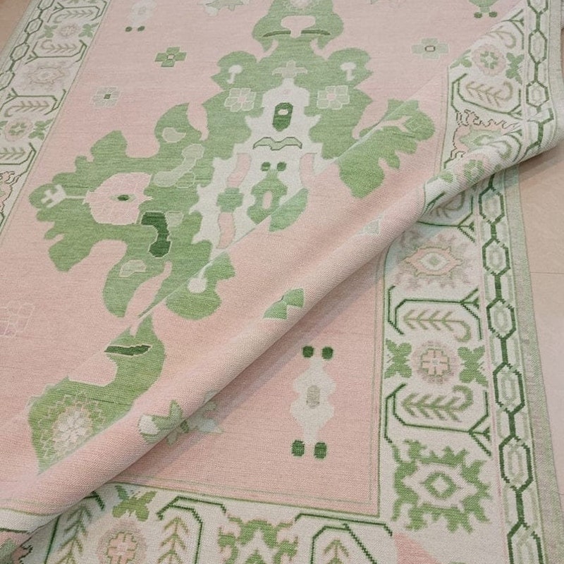 Pink Oushak Rug - Etsy