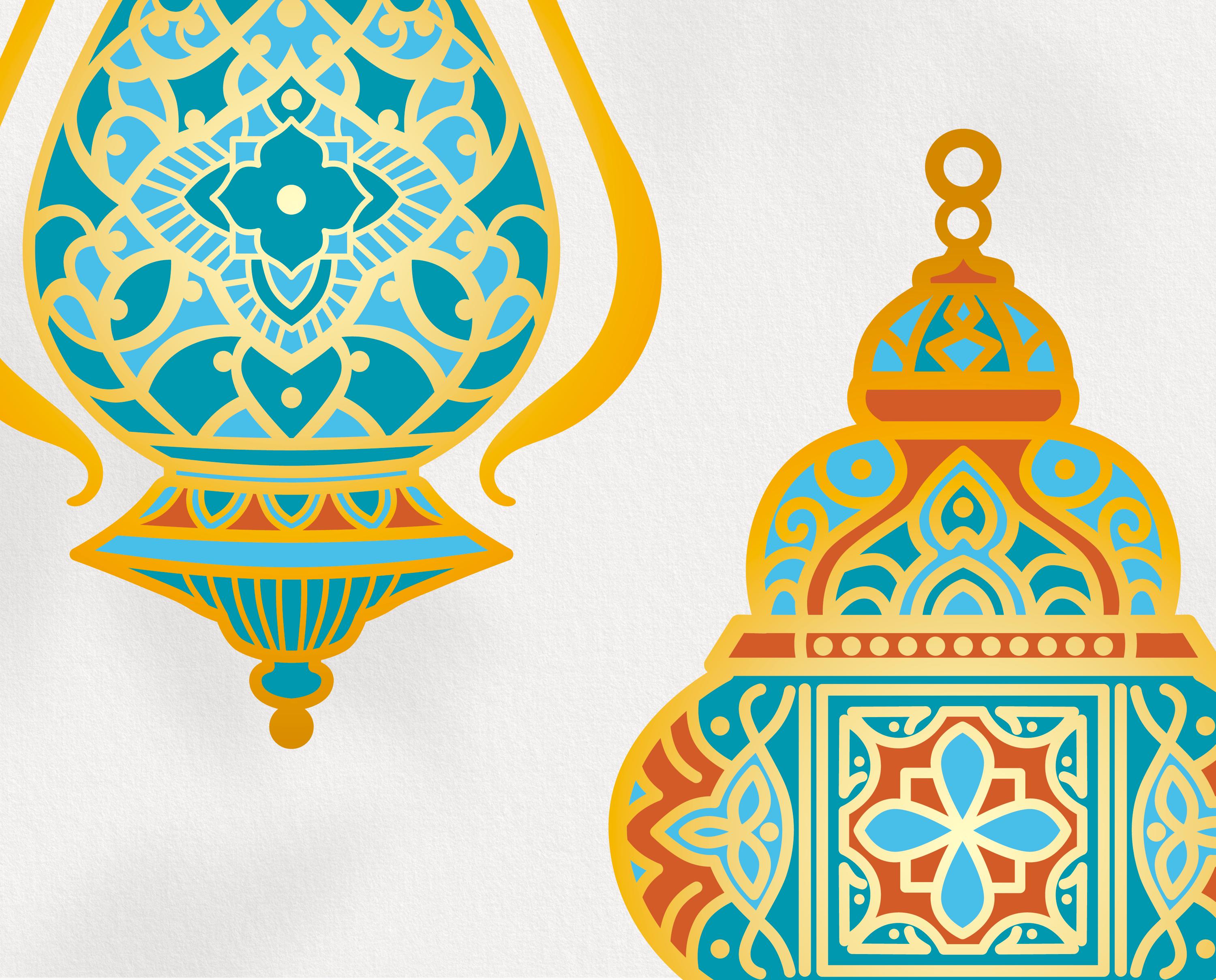 Moroccan Colored Lanterns Clipart. Moroccan Lamp. EPS, SVG Vector, PNG ...