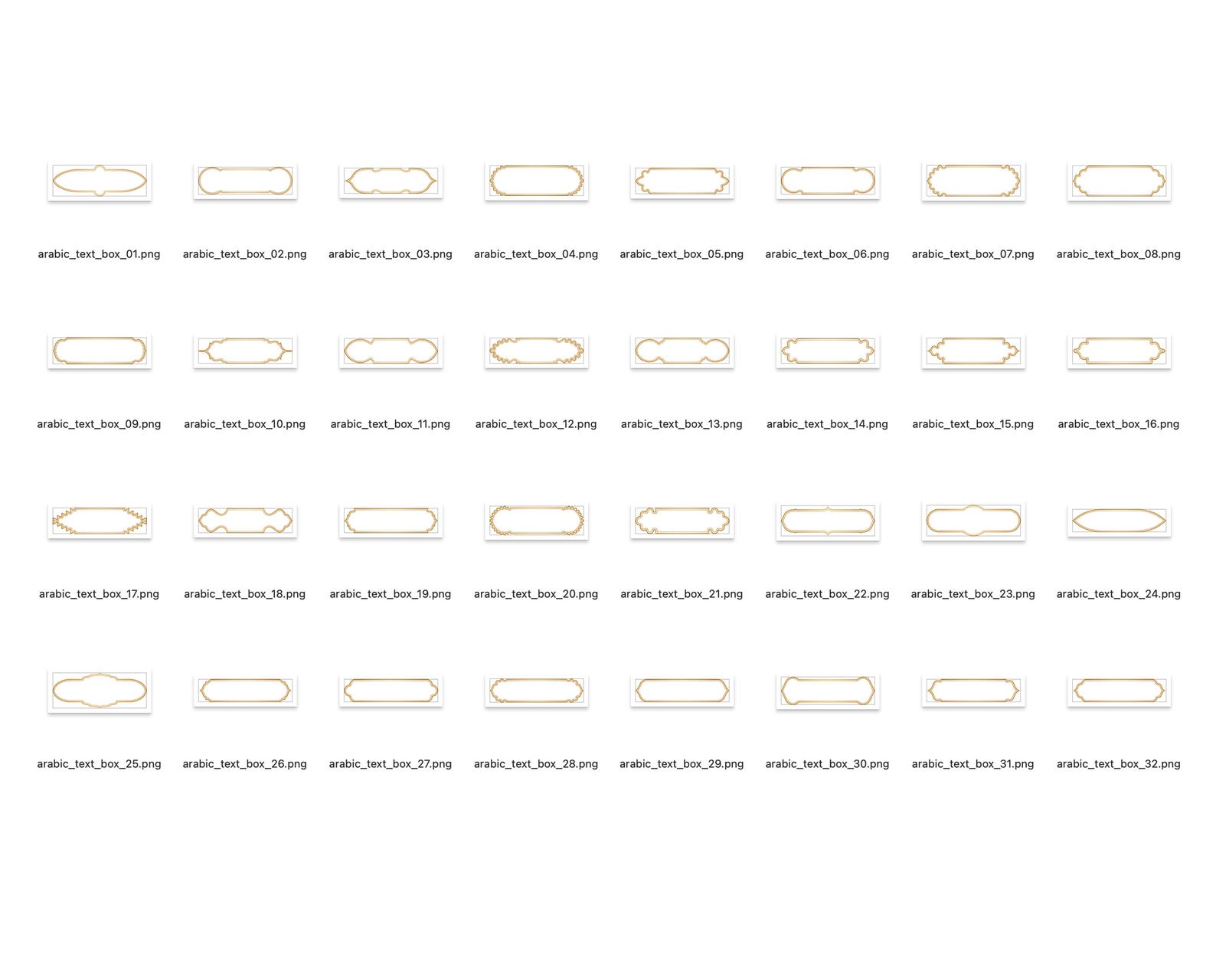 Arabian Text Box Frames SVG. Islamic Border Clipart. Digital Download ...