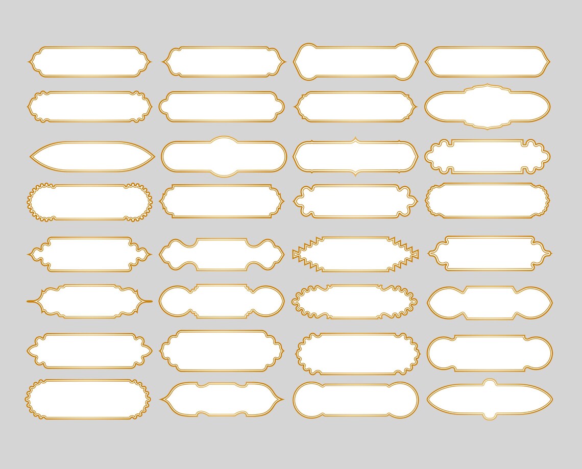 Arabic Text Box Title Frame. Arabian Border. Digital Vector Clipart ...