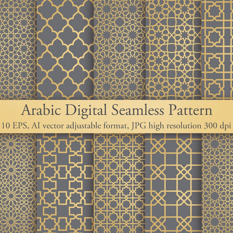 Arabic Gold Fabric - Etsy