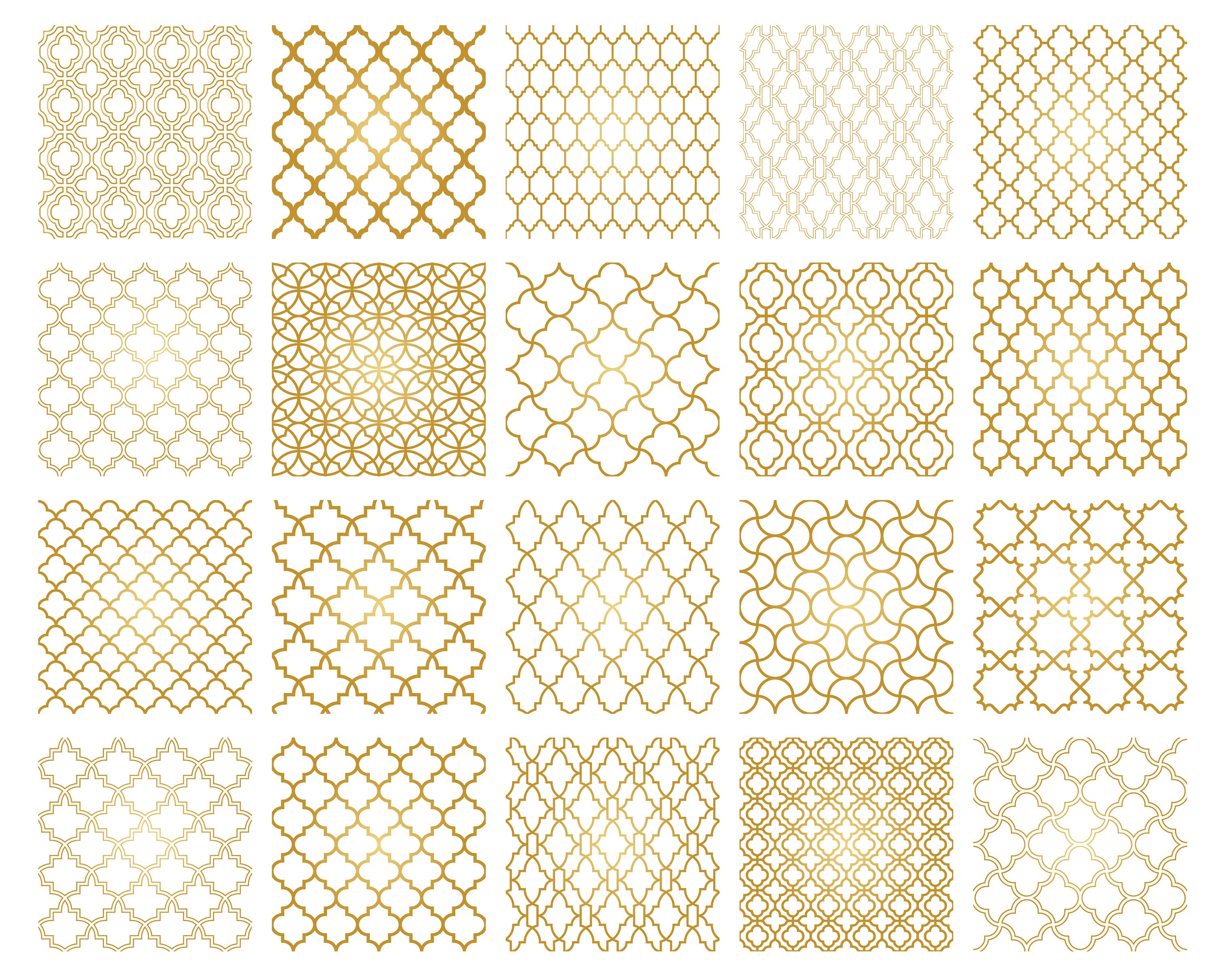 Moroccan Vector Seamless Pattern. Arabic Digital Ornament. Grid ...
