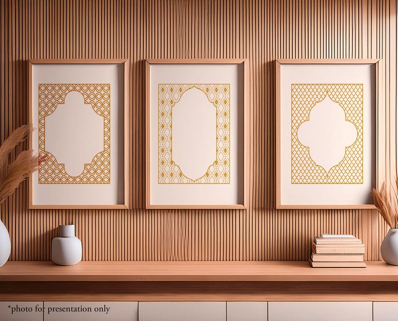 Arabic Frames. Vector Moroccan Borders Bundle. Digital Clipart Svg, Png ...