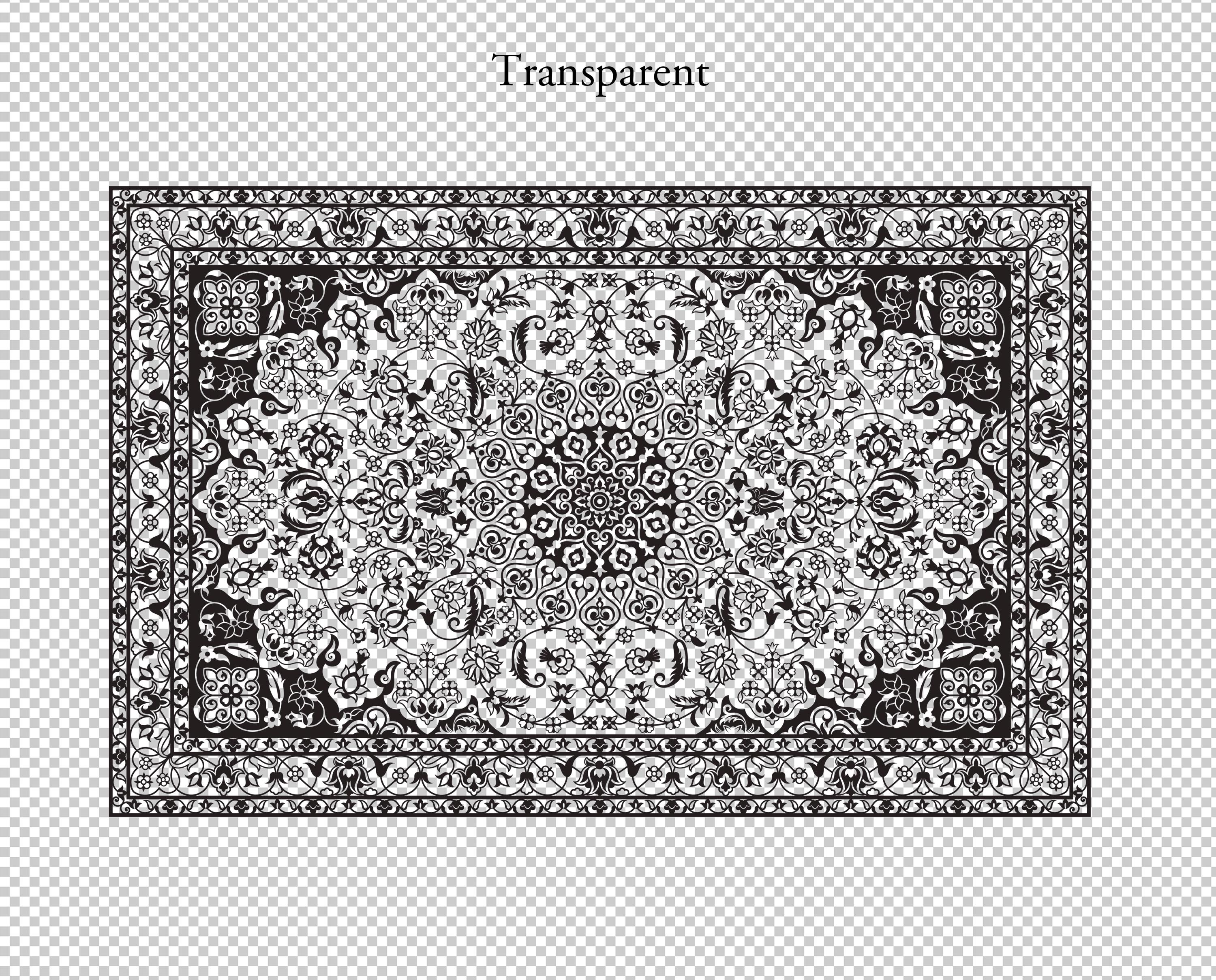 Arabian Rug Pattern SVG. Persian Oriental Carpet. Moroccan, Indian Rug ...