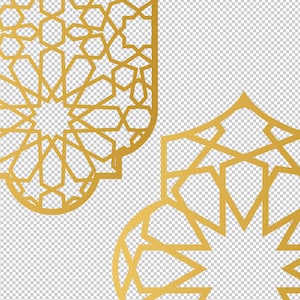 Moroccan Arabic Frames. Vector Vignettes Bundle Arabic Style. Digital ...