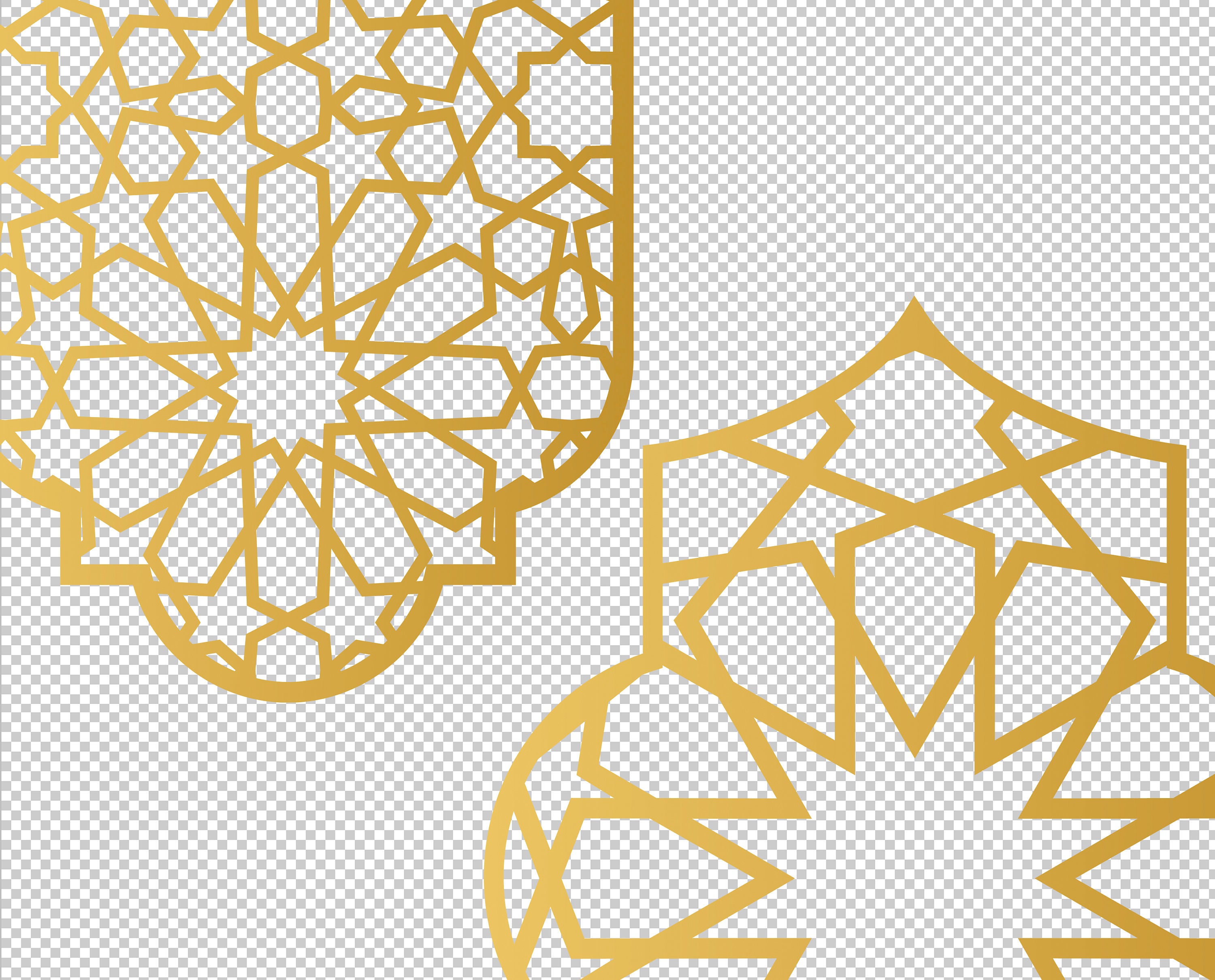 Moroccan Arabic Frames. Vector Vignettes Bundle Arabic Style. Digital ...
