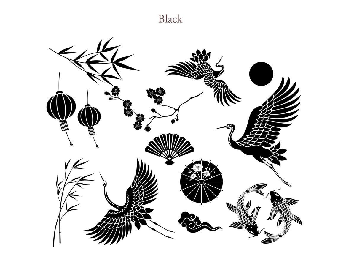 Asian Svg Clipart. Japanese Vector Items. Japanese Festival. Japan Svg ...