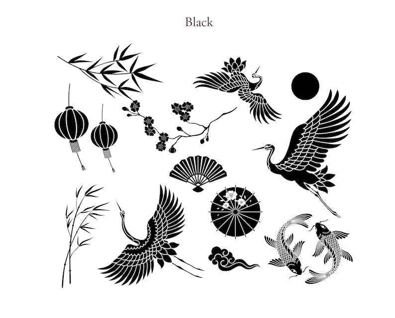 Asian Svg Clipart. Japanese Vector Items. Japanese Festival. Japan Svg ...