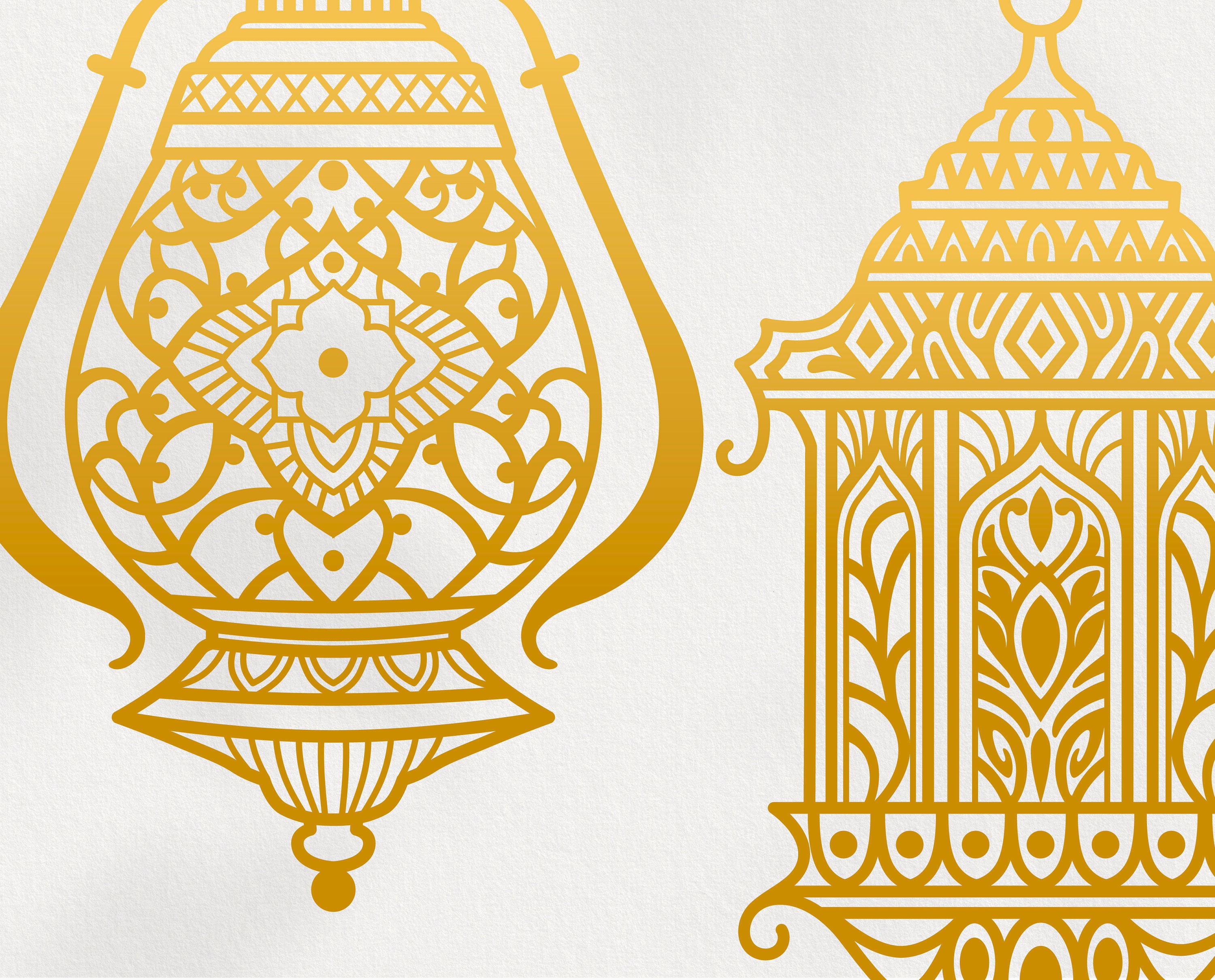 Moroccan Lanterns Clipart. Moroccan Lamp. EPS, SVG Vector Format, PNG ...