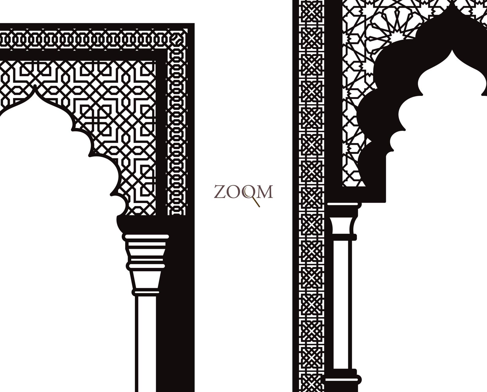 Arabian Arches Set. Moroccan Poster. SVG Vector Cut File. Arabic ...