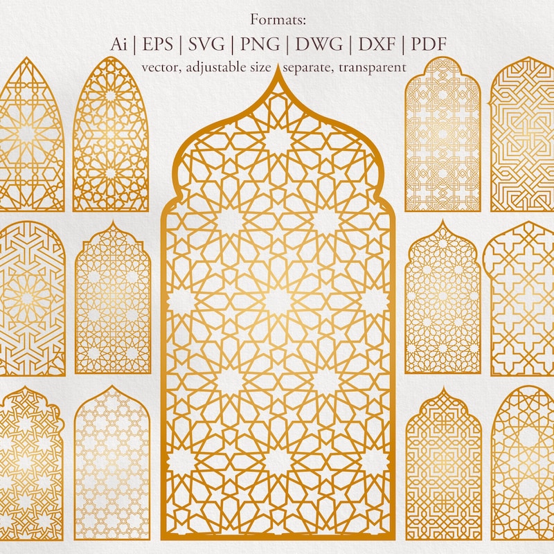 Dxf Islamic Arch - Etsy Hong Kong