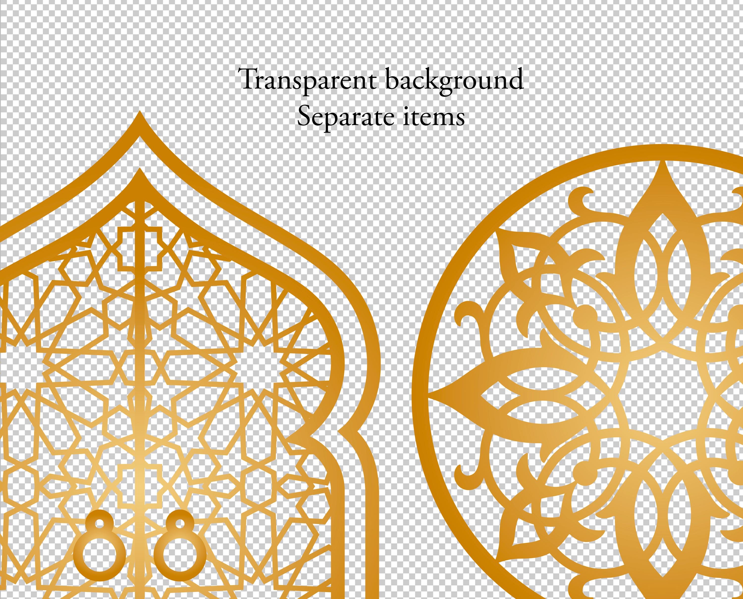 SALE 50 Arabian Oriental Vector Elements. Arabic Ornament. Digital ...