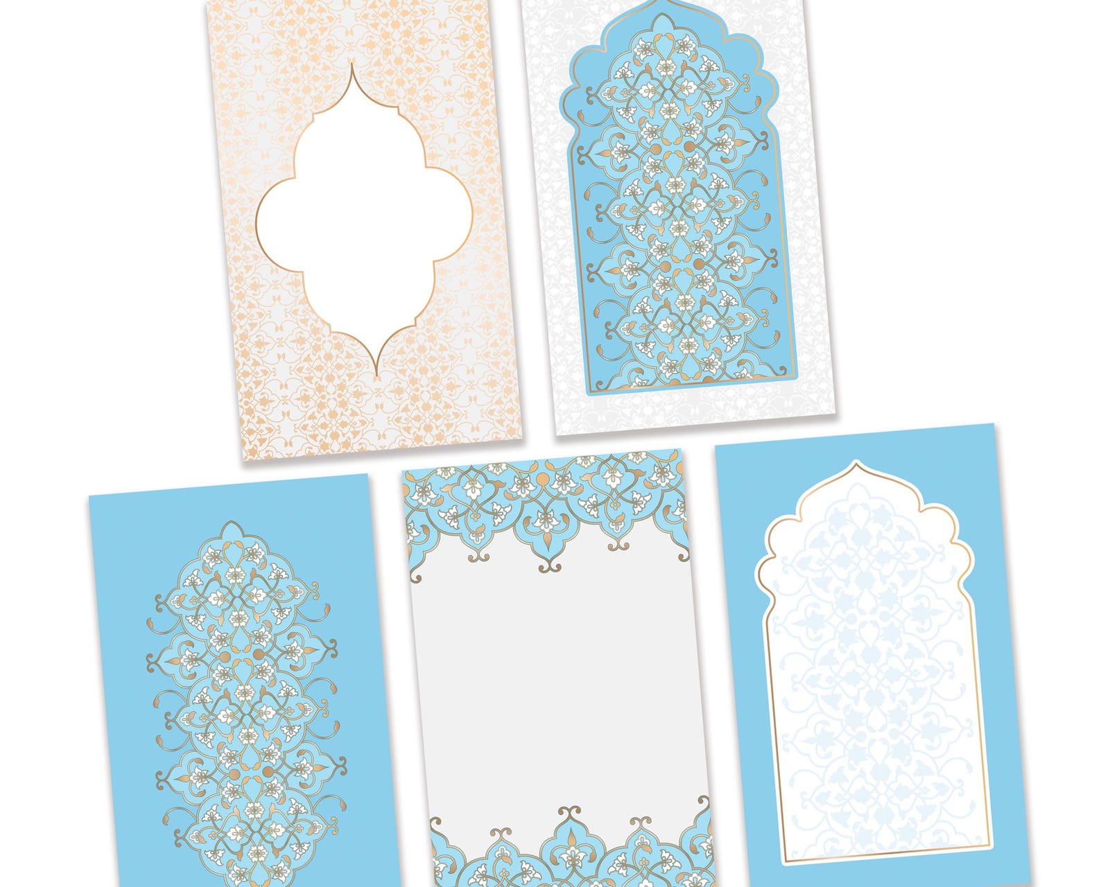 Oriental Arabian Templates. Frameworks for Invitations, Cards. Moroccan ...