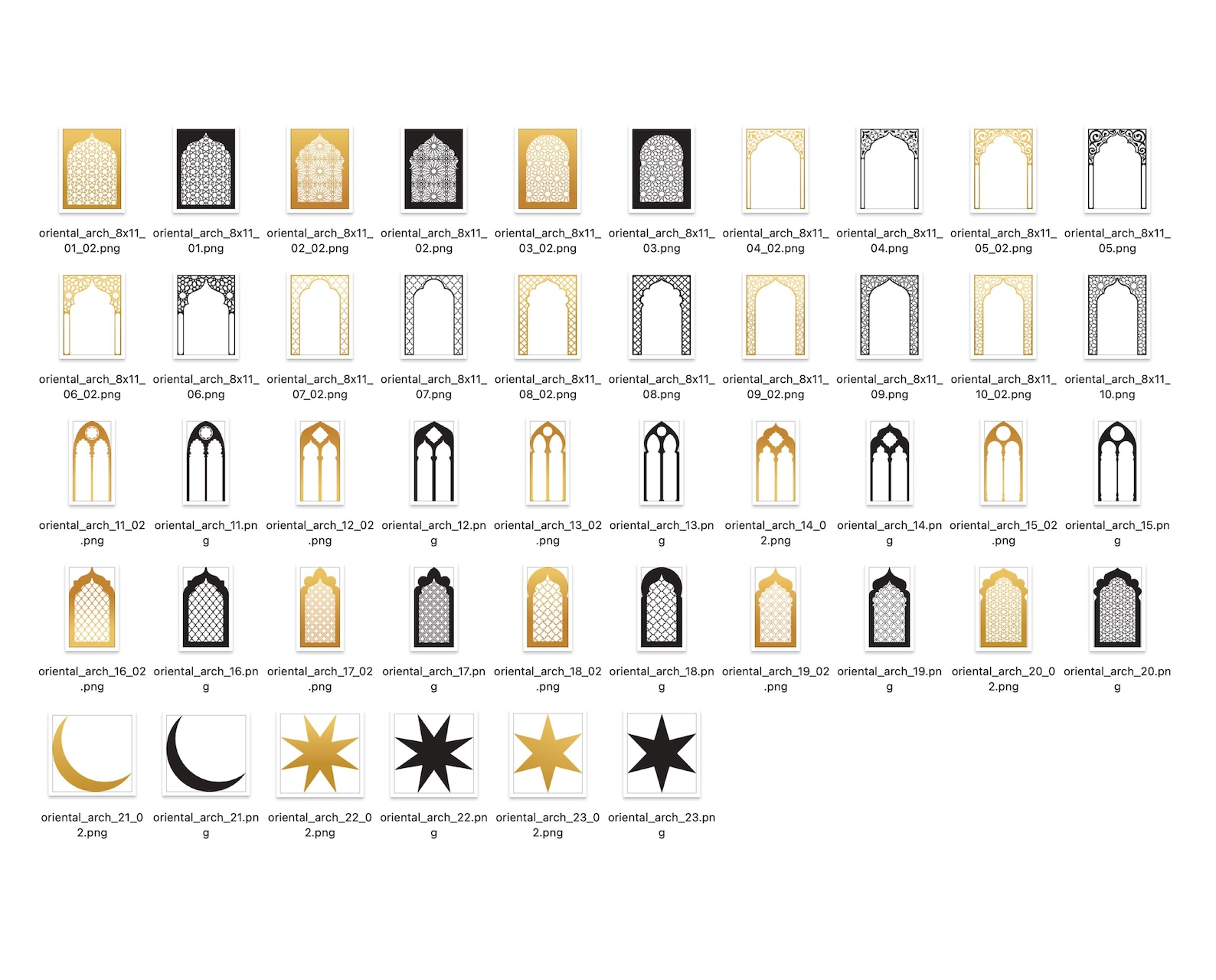 Arabian Arches Digital Bundle. Moroccan Vector Arches. SVG Arabic Cut ...