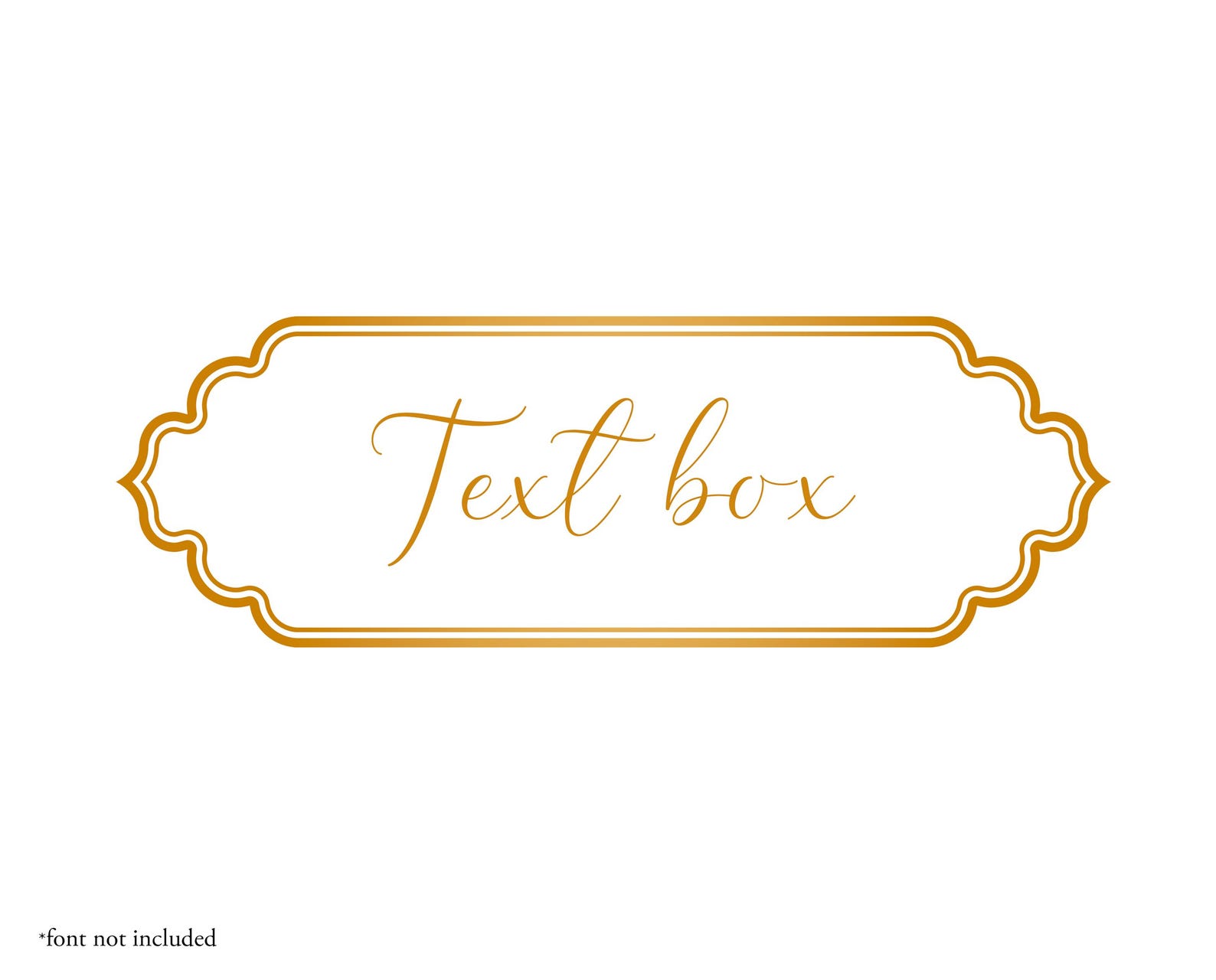 Arabic Text Box Title Frame. Arabian Border. Digital Vector Clipart ...