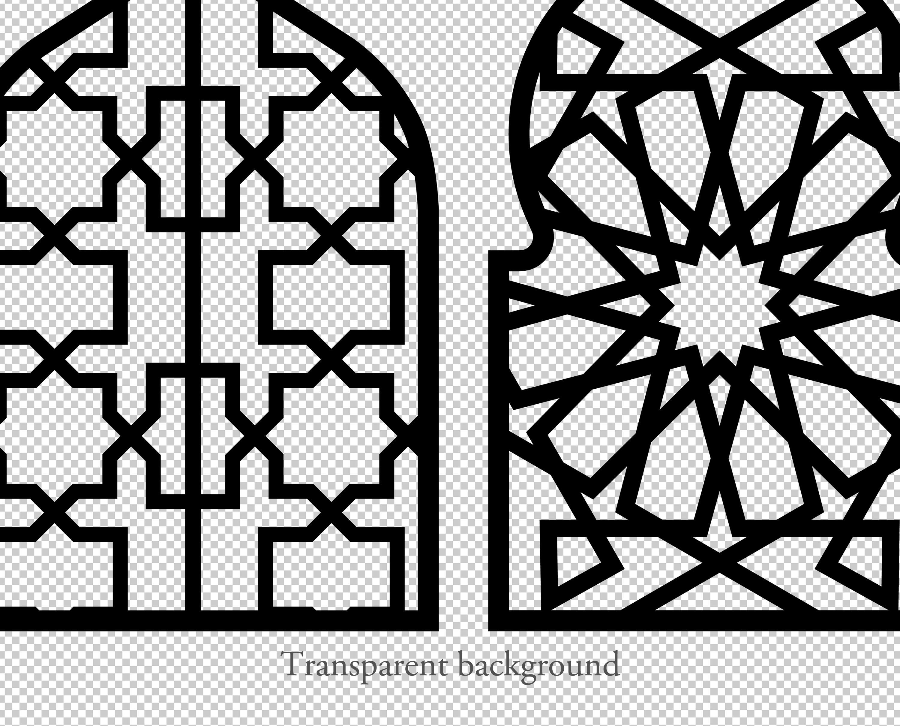 Arabic Arches Silhouette Bundle. Arabian Ornament. Digital Clipart. Svg ...