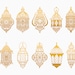 Moroccan Lanterns Clipart. Moroccan Lamp. EPS, SVG Vector Format, PNG ...