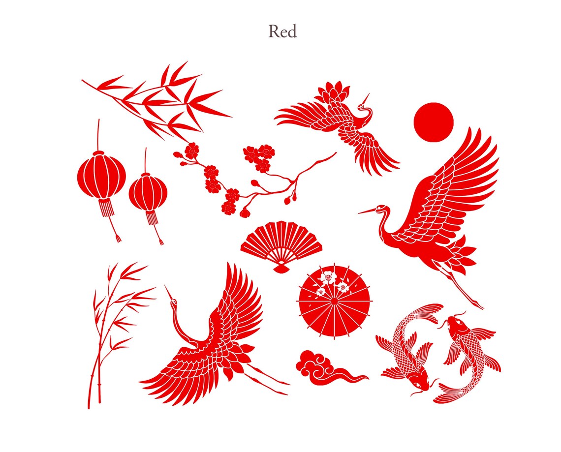 Asian Svg Clipart. Japanese Vector Items. Japanese Festival. Japan Svg ...