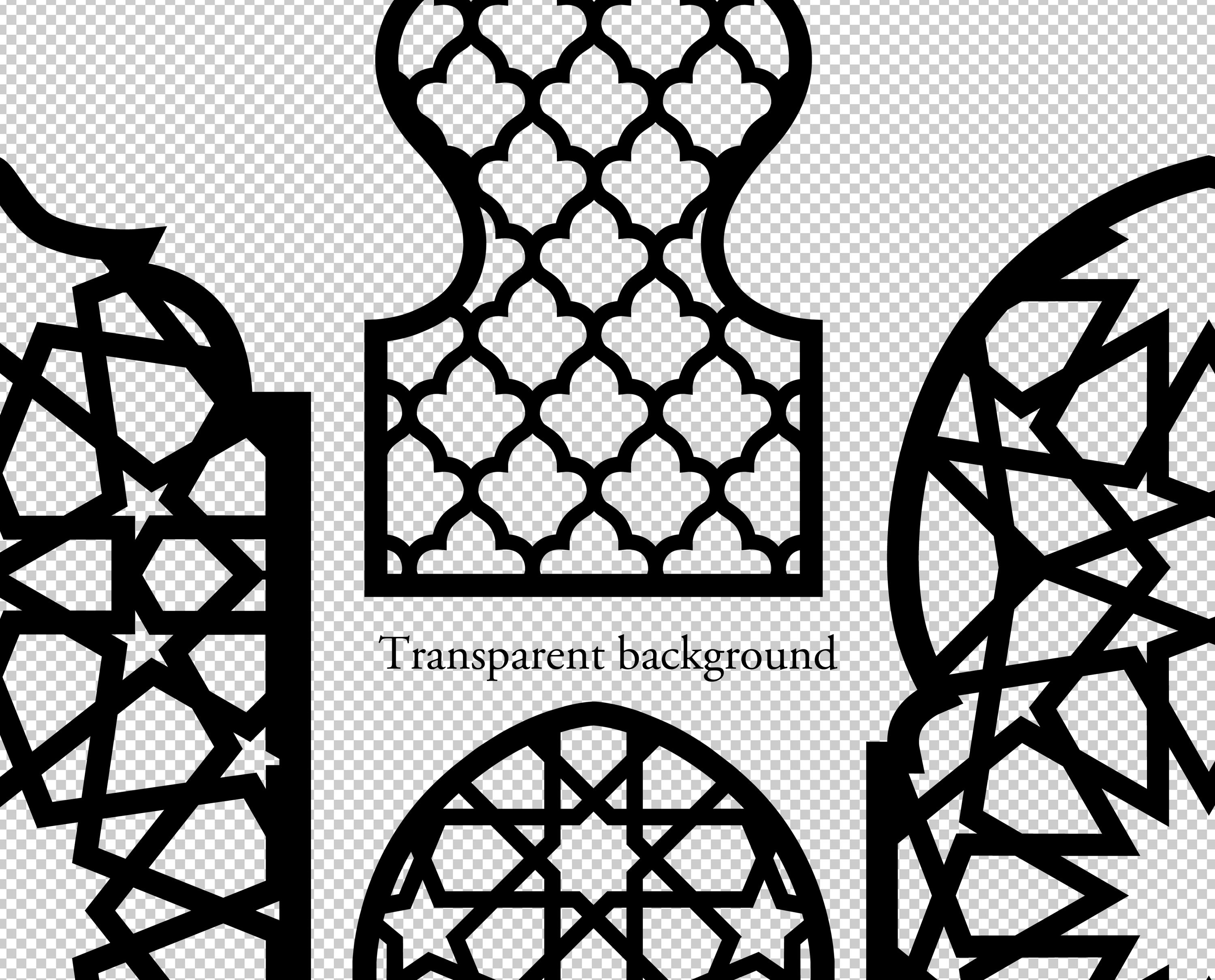 Arabic Arches Silhouette Bundle. Arabian Ornament. Digital Clipart. Svg ...