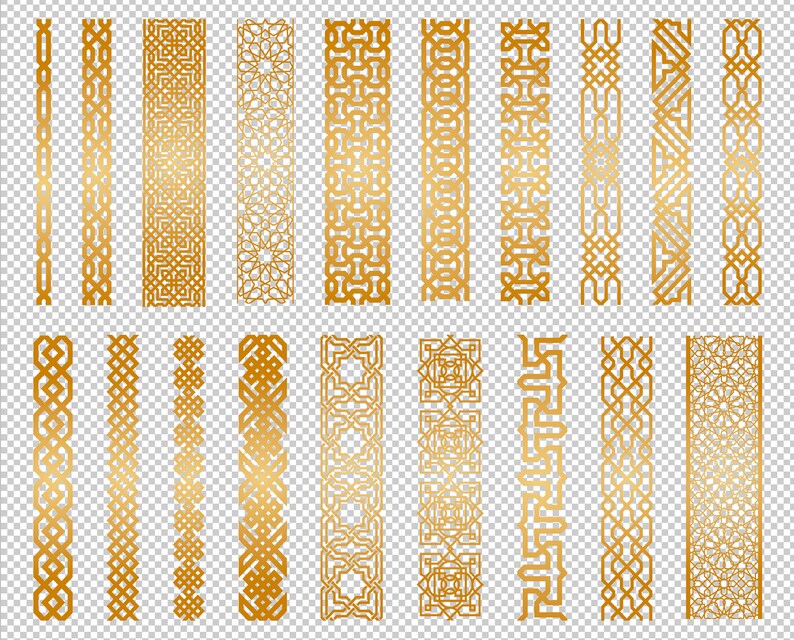 Oriental Arabic Borders. Seamless Pattern. Arabian Border. Turkish ...