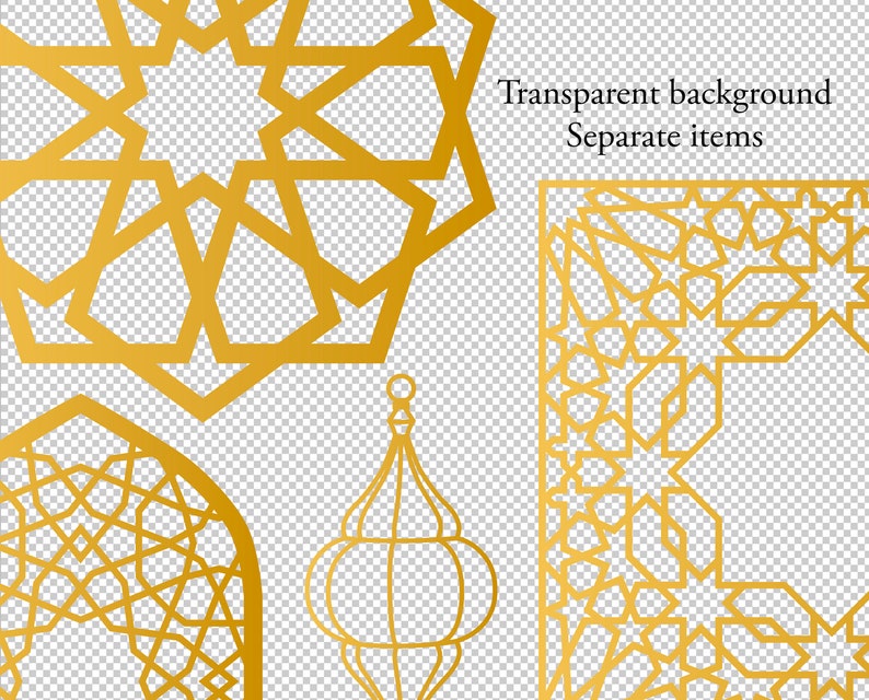 50 Arabian Oriental Vector Elements. Arabic Ornament. Separate. Digital ...