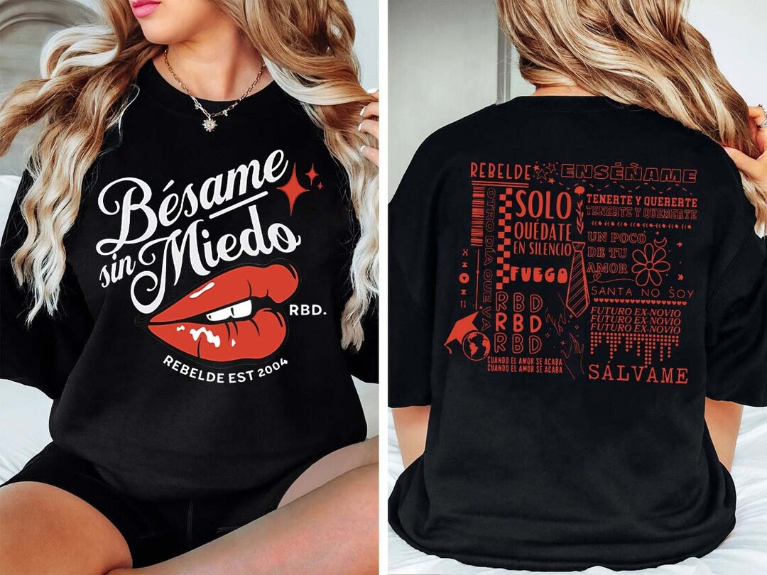 Besame Sin Miedo RBD Soy Rebelde Tour 2023 Shirt Generacion - Etsy