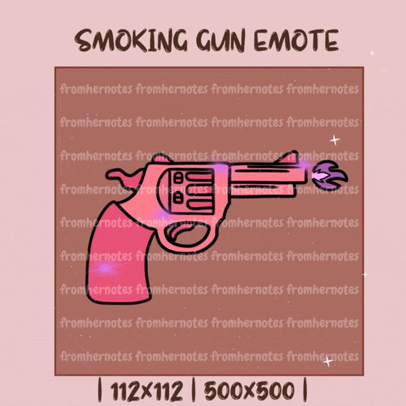 Animated Smoking Gun Emote Perfect for Twitch and Discord Pretty ...