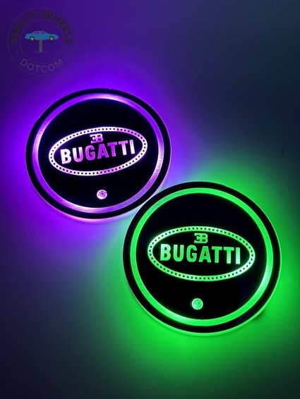 2pc Bugatti Led Cup Holder Lights Transform Your Cars - Etsy