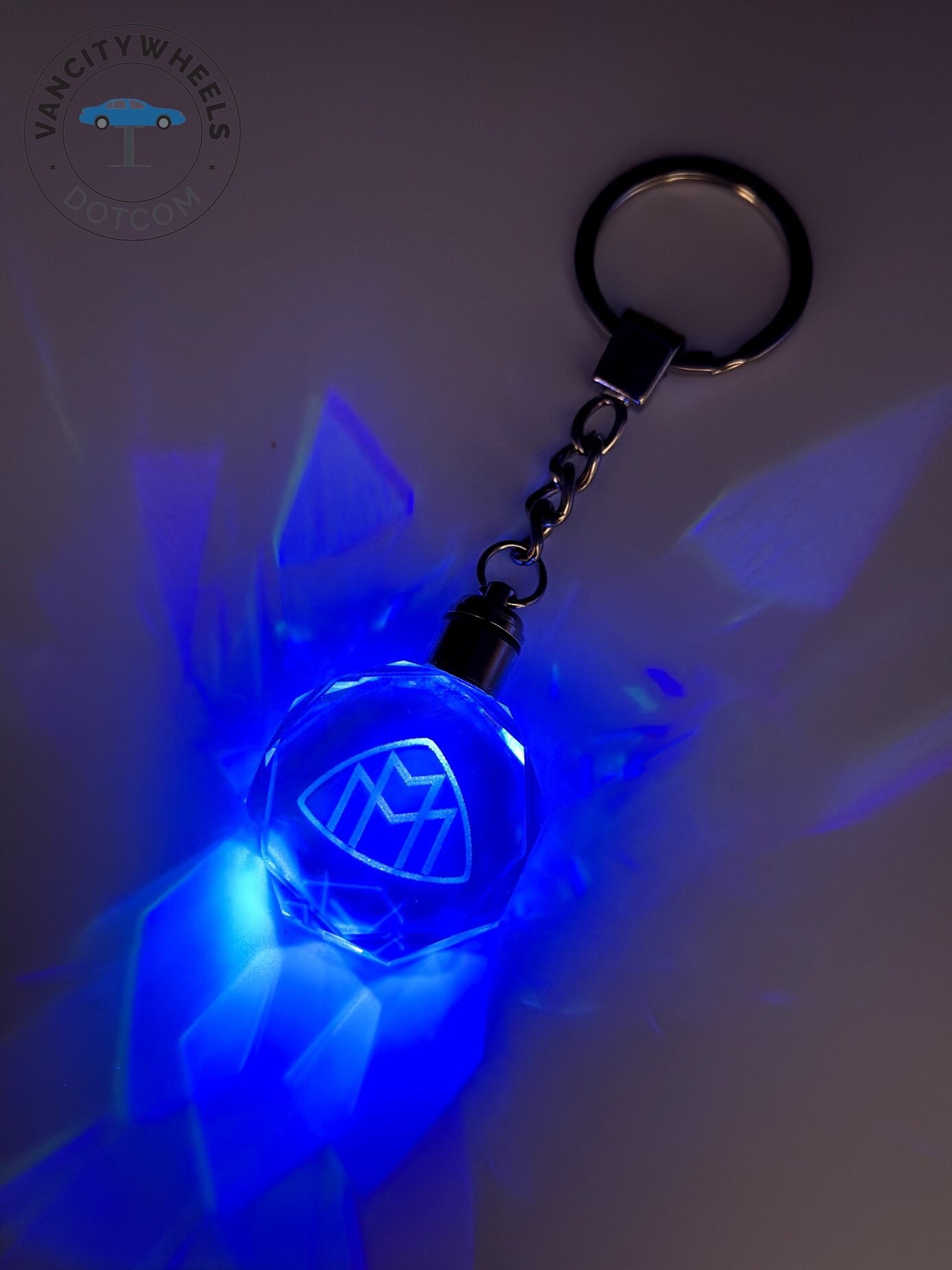 Maybach Car Logo High Quality Led Crystal Light Cute Keychain - Etsy