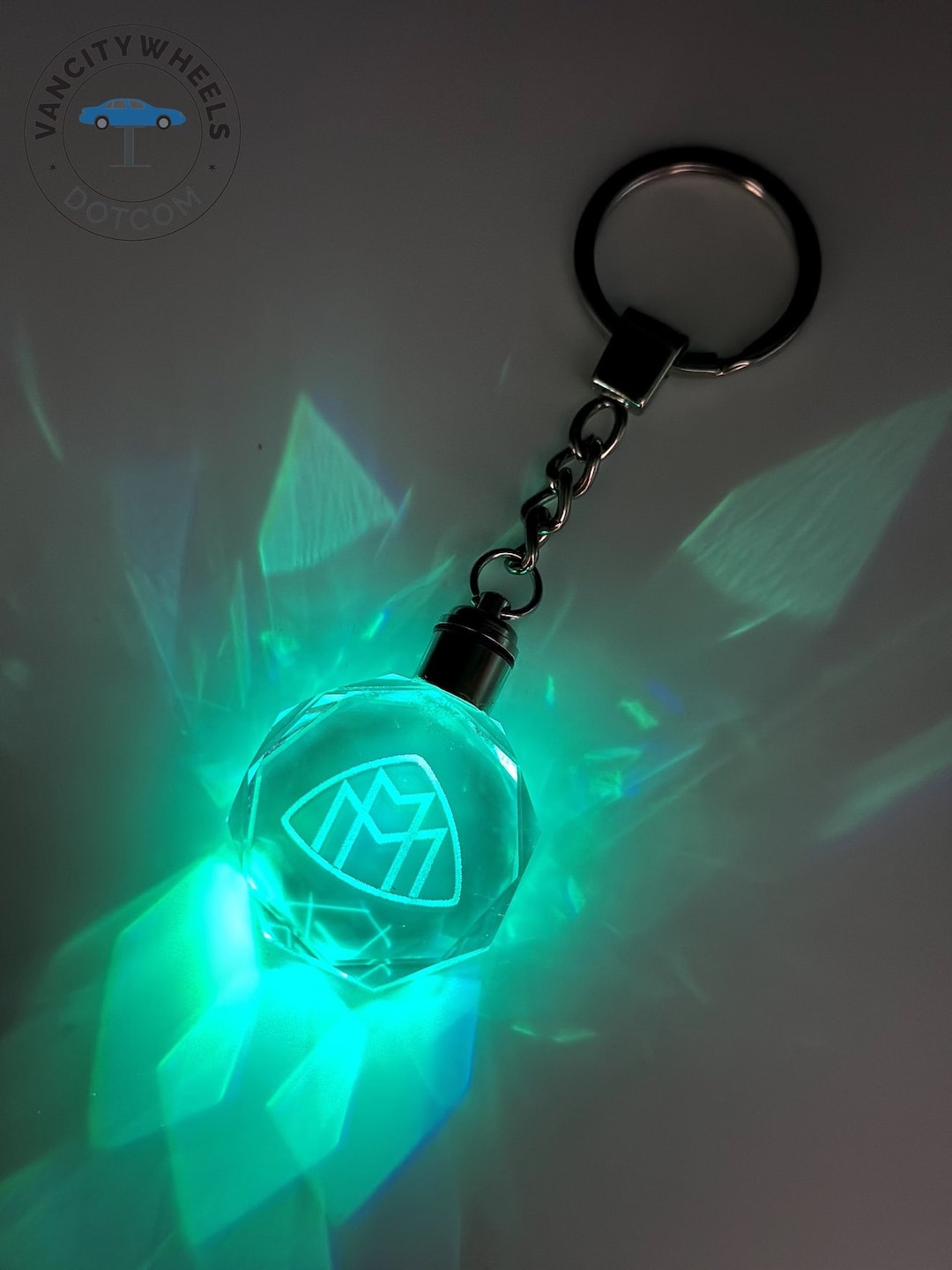 Maybach Car Logo High Quality Led Crystal Light Cute Keychain - Etsy