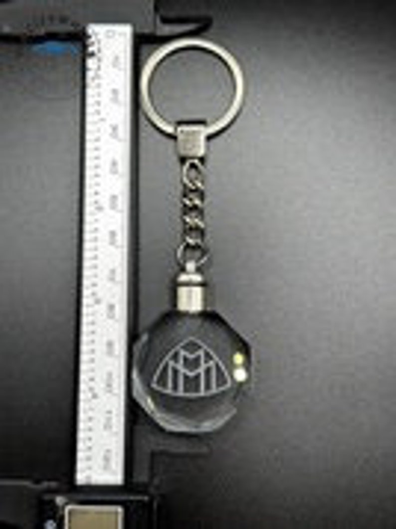 Maybach Car Logo High Quality Led Crystal Light Cute Keychain - Etsy