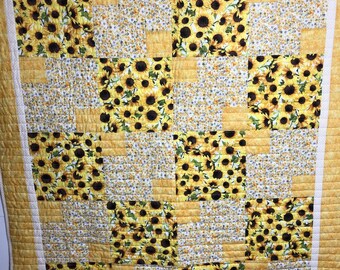 Soak up the Sun Quilt Kit, Sunflower Bliss Quilt Kit, Sunshine ...