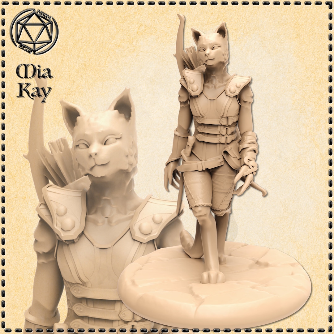 Catfolk Rogue by Mia Kay M3DM - Etsy