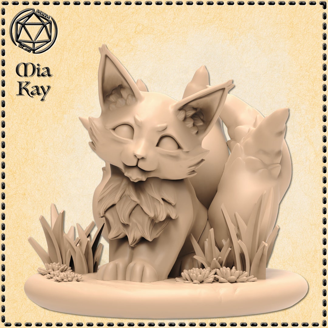 Baby Kitsune by Mia Kay M3DM - Etsy UK