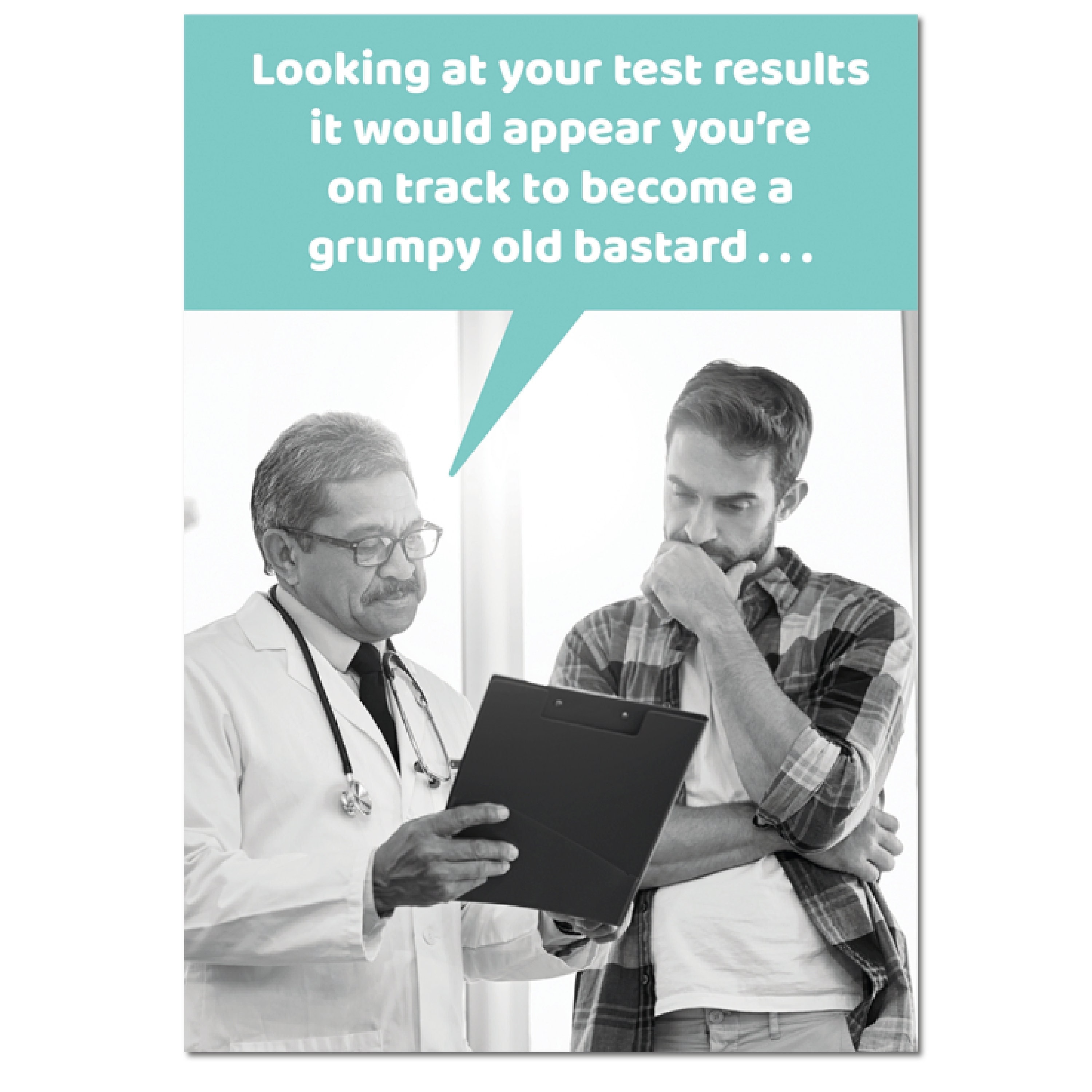 Funny Birthday Card - Test Results - Humorous Card for Him by Comedy ...