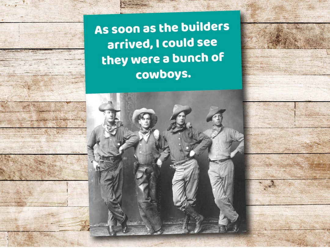 Funny Card - Cowboys - Humorous Greeting Card by Comedy Card Company ...