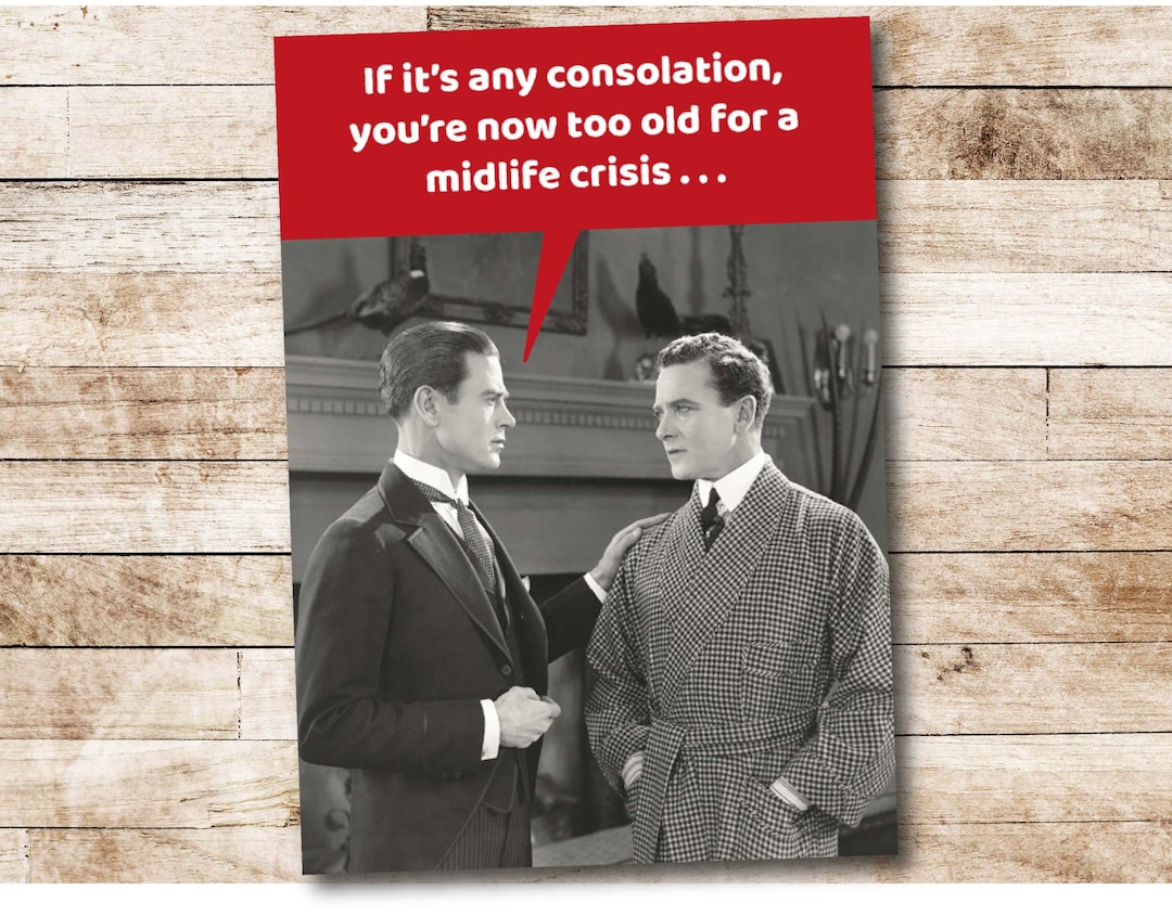 Funny Birthday Card - Midlife Crisis - Comedy Card Company - Etsy UK