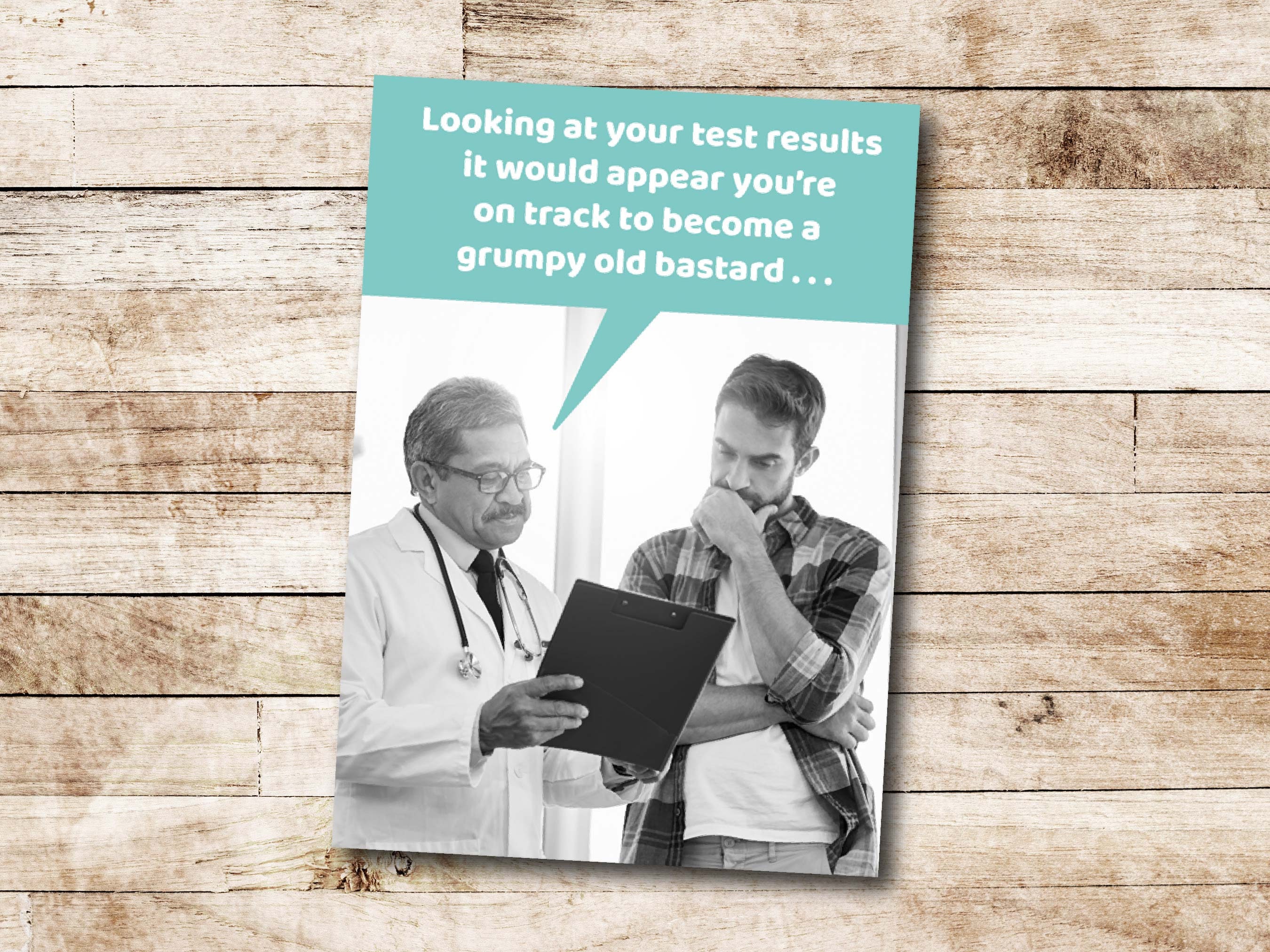 Funny Birthday Card - Test Results - Humorous Card for Him by Comedy ...